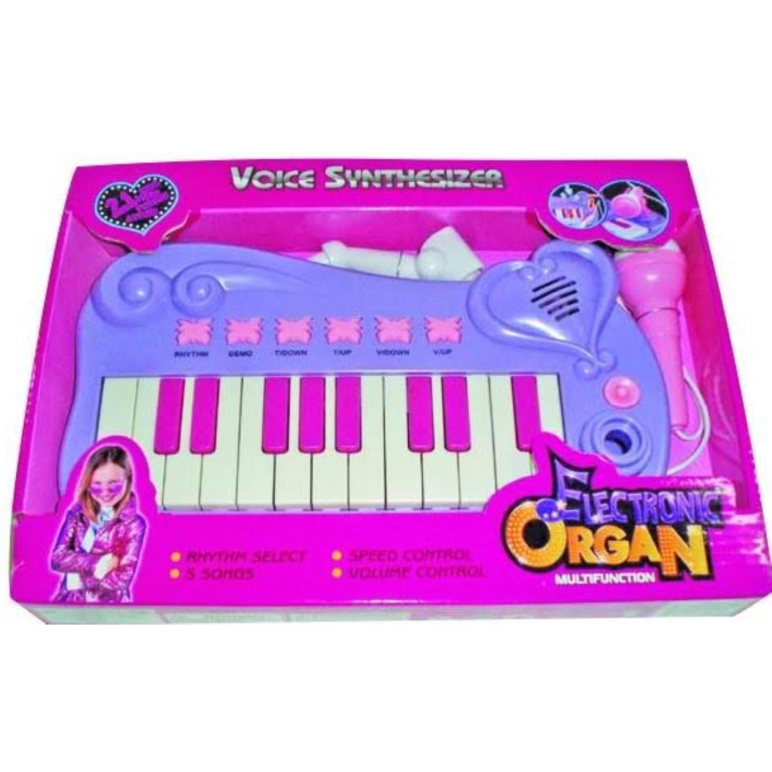 Πιανάκι με 21 πλήκτρα και μικρόφωνο από 3ετών+ Voice Synthesizer ...